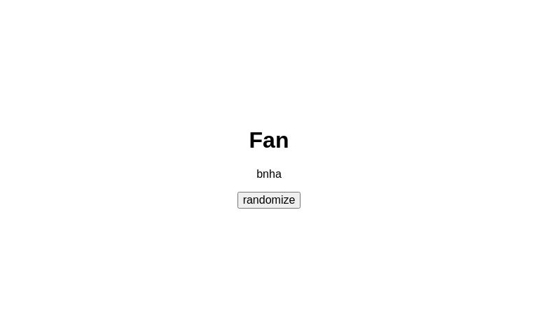 Fan ― Perchance Generator