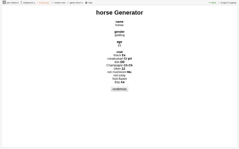 horse Generator