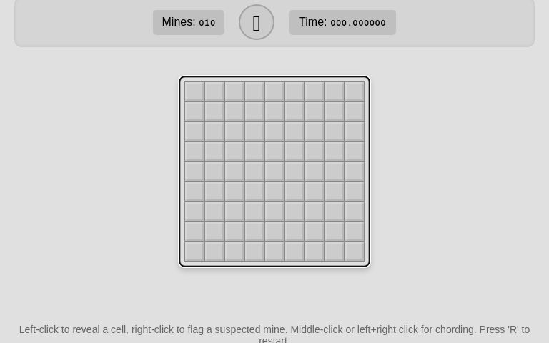 Minesweeper ― Perchance Generator