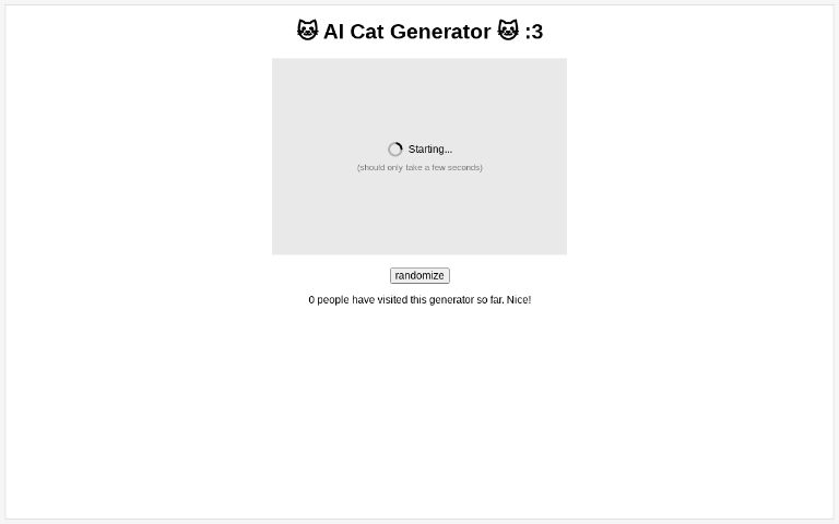 🐱 AI Cat Generator 🐱 :3