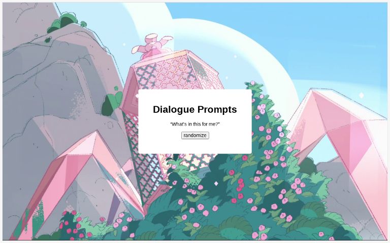 Dialogue Prompts ― Perchance Generator