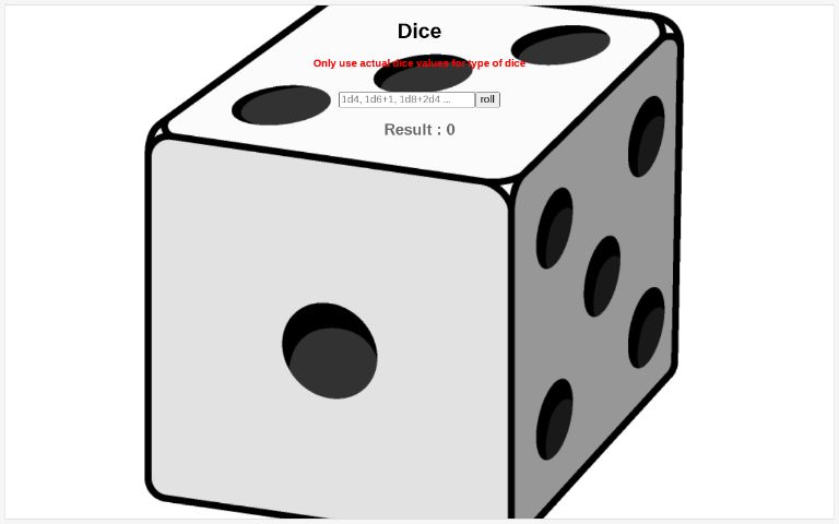 Dice ― Perchance Generator