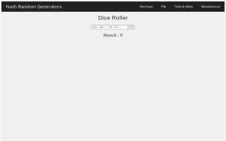 Dice Roller ― Perchance Generator