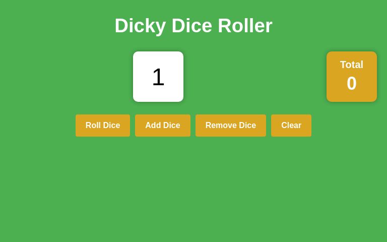 Dicky Dice Roller ― Perchance Generator