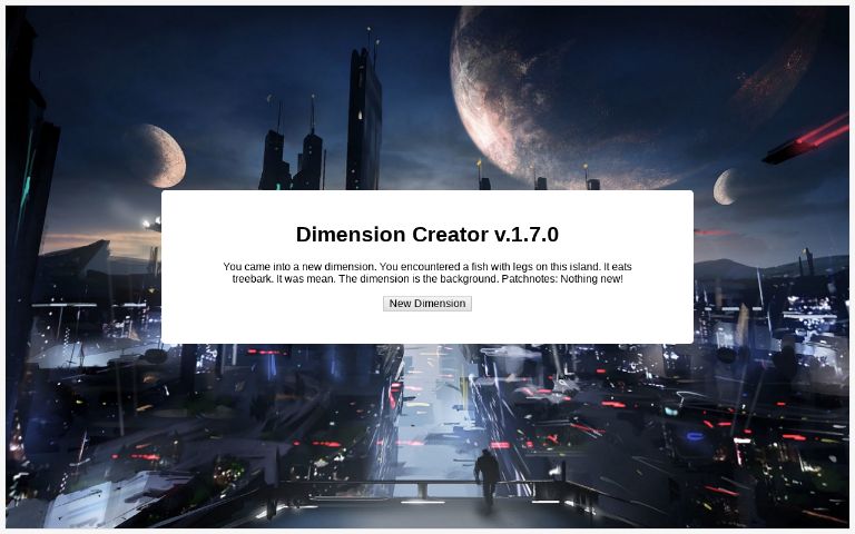 Dimension Creator v.1.7.0 ― Perchance Generator
