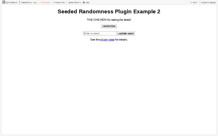 Seeded Randomness Plugin Example 2