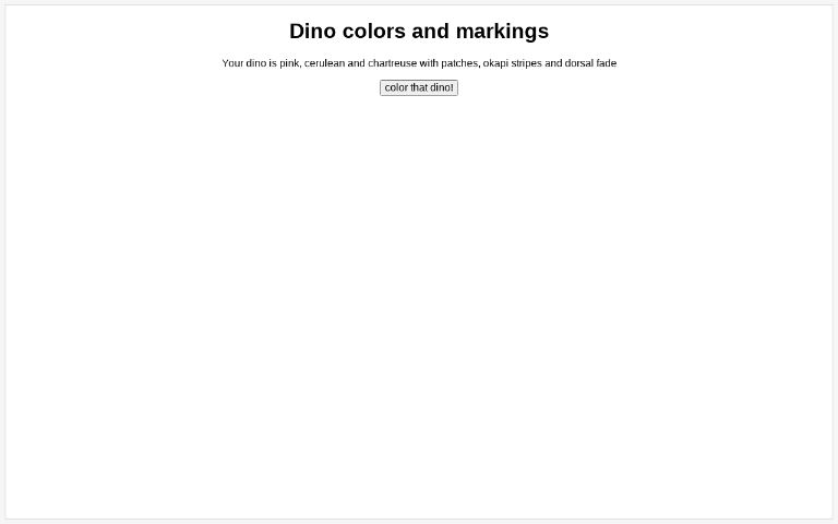Dino colors and markings ― Perchance Generator
