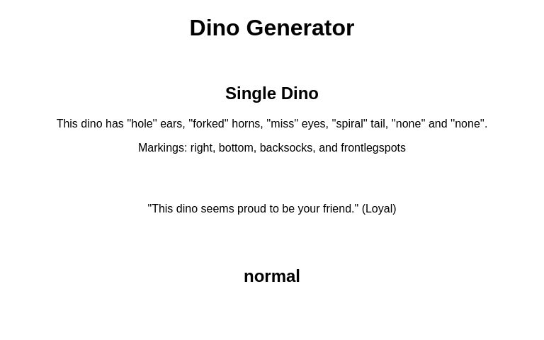 Dino Generator