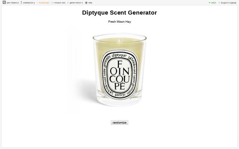 Diptyque Scent Generator