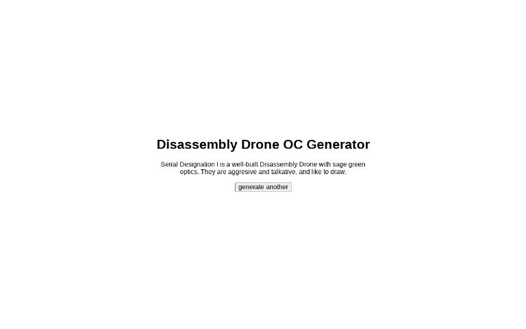 Disassembly Drone OC Generator