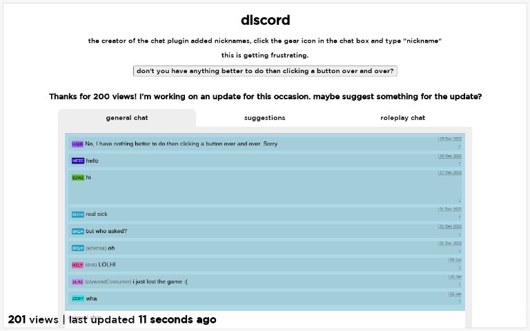 discord ― Perchance Generator