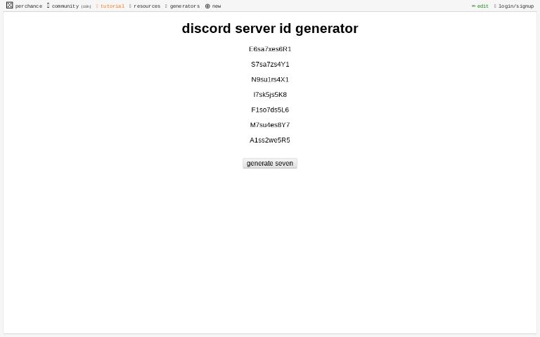 Discord Server Id Generator 
