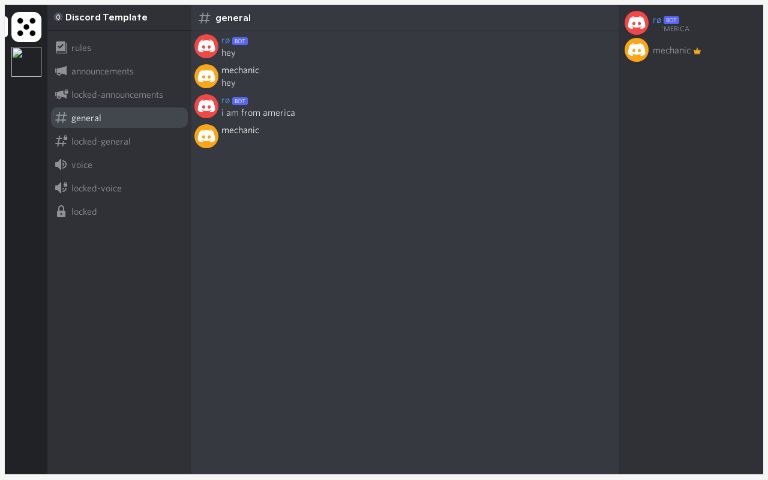 Discord Template ― Perchance Generator