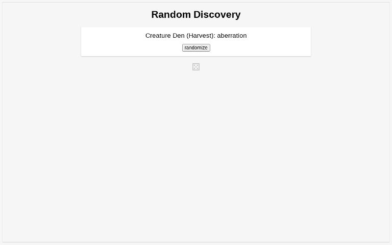 Random Discovery ― Perchance Generator