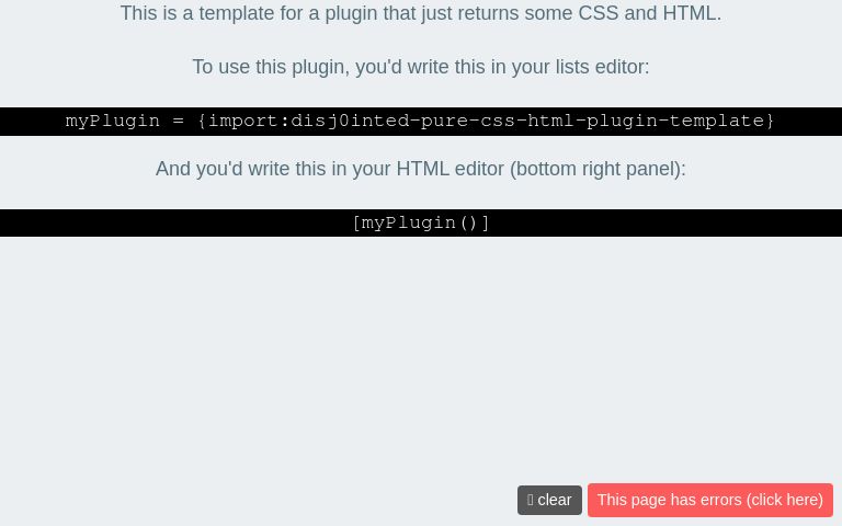 Disj0inted Pure Css Html Plugin Template