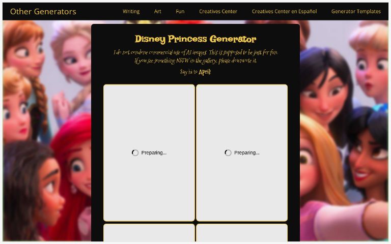 The Creatives Center ― Perchance Generator