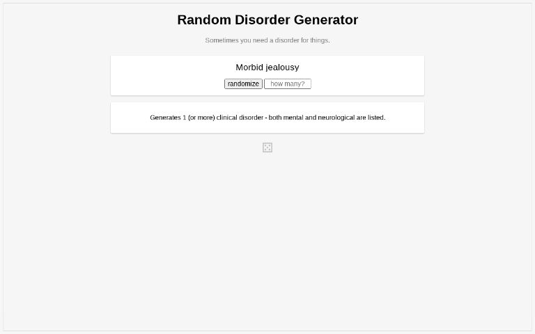 Random Disorder Generator