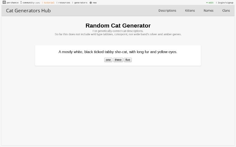 Random Cat Generator