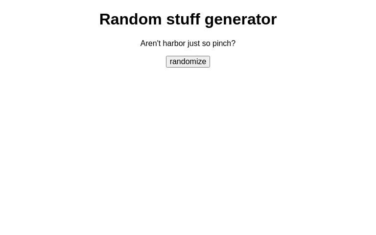 Random stuff generator