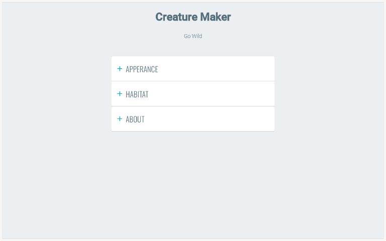 Creature Maker ― Perchance Generator