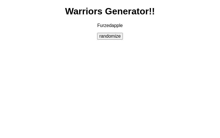 Warriors Generator!!