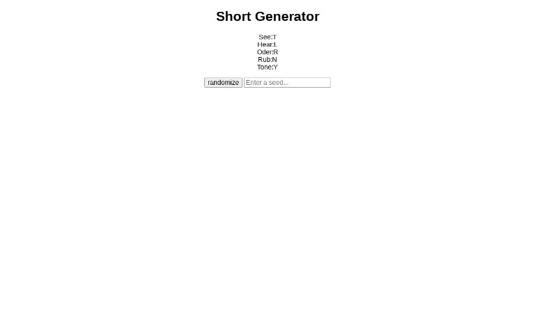 Short Generator