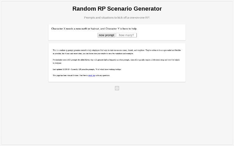 Random RP Scenario Generator