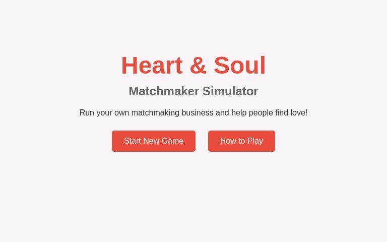 Heart & Soul ― Perchance Generator