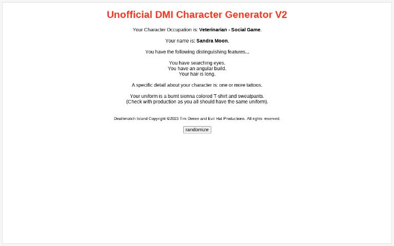 Unofficial DMI Character Generator V2