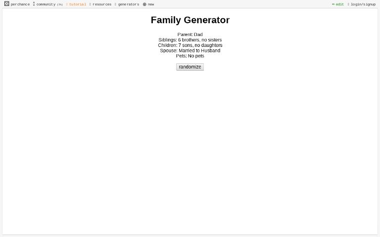 Family Generator