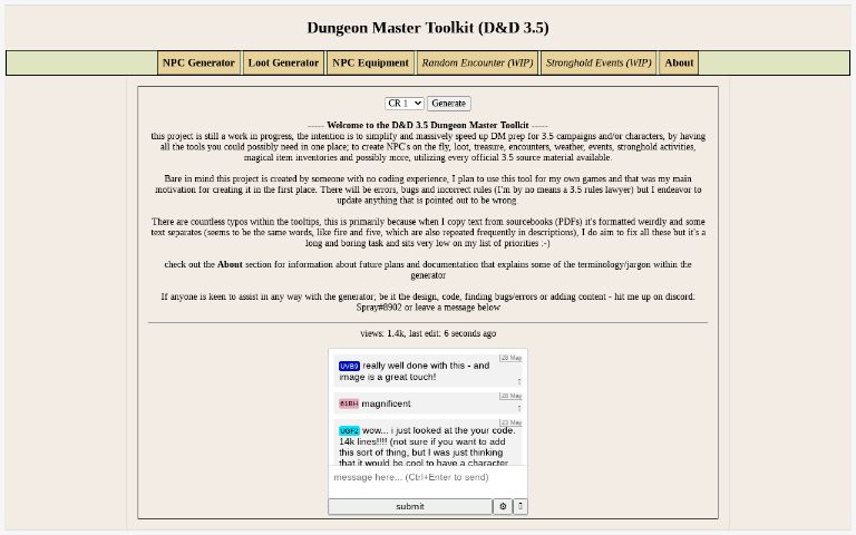 dmtools3-5 ― Perchance Generator