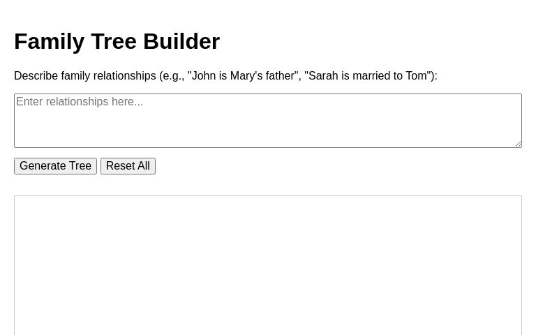 Family Tree Builder ― Perchance Generator
