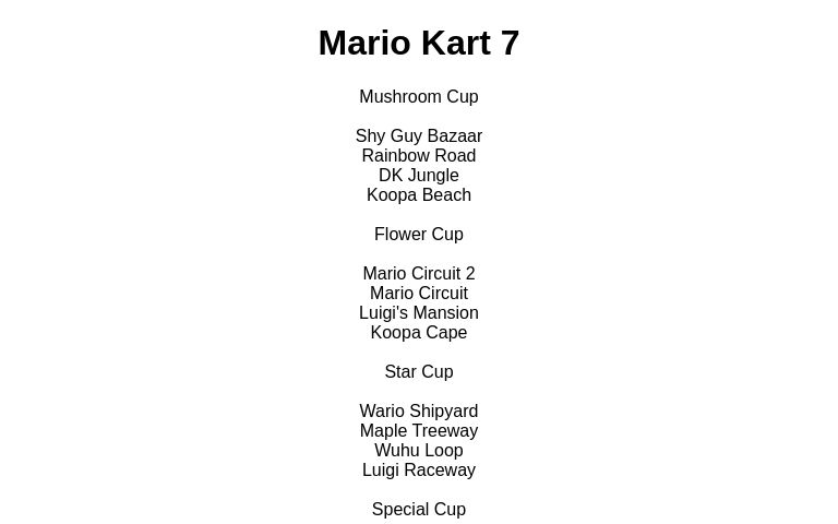 Mario Kart 7 ― Perchance Generator