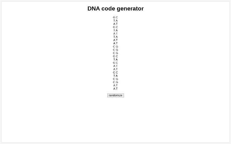 DNA code generator