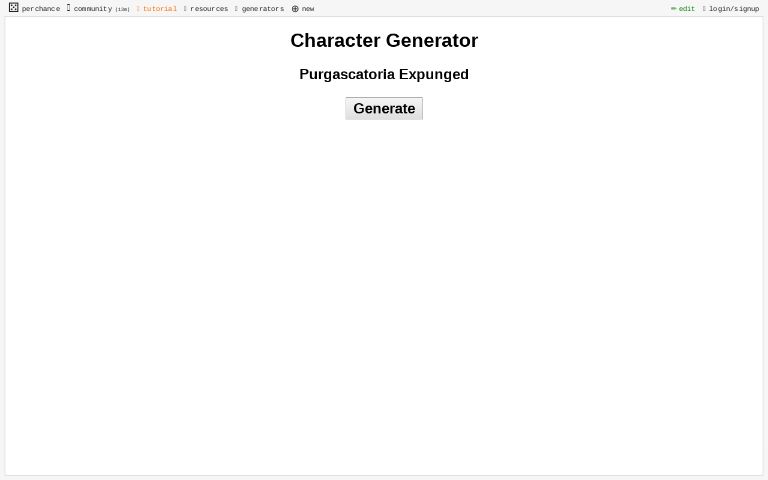 Character Generator