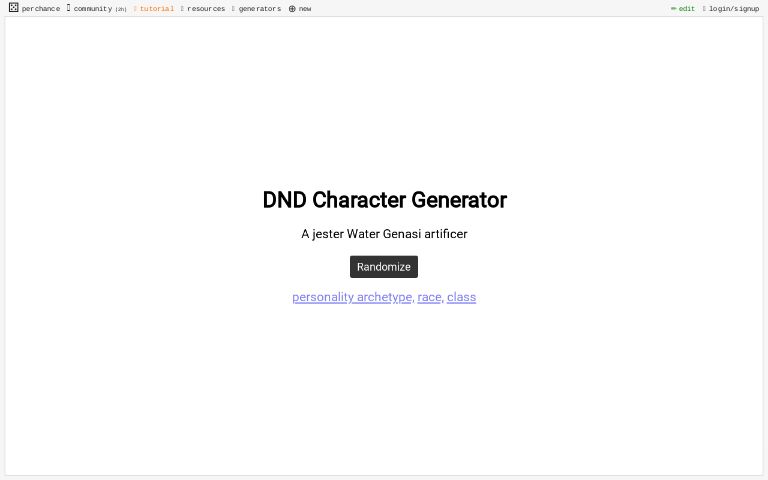 DND Character Generator
