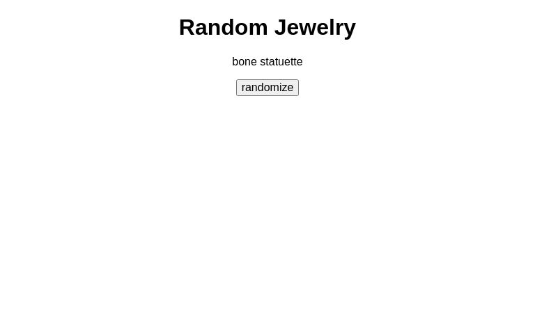 Random Jewelry ― Perchance Generator