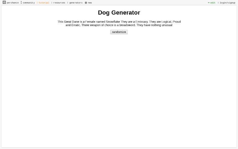 Dog Generator
