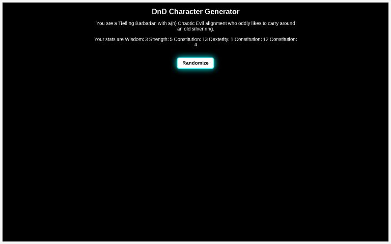 DnD Character Generator