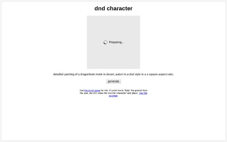 dnd character ― Perchance Generator