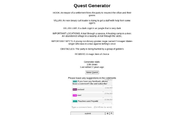 Quest Generator