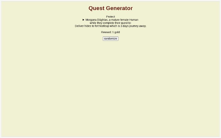 Quest Generator
