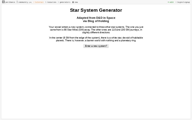 Star System Generator