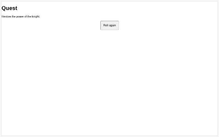 Quest ― Perchance Generator