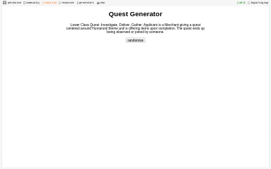 Quest Generator