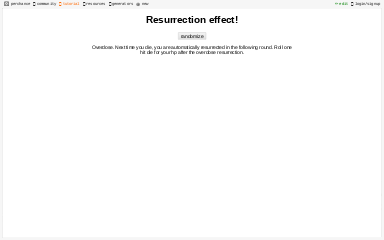 Resurrection effect! ― Perchance Generator
