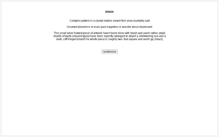 Dngn ― Perchance Generator