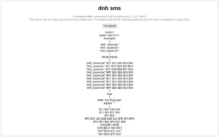 dnh sms ― Perchance Generator