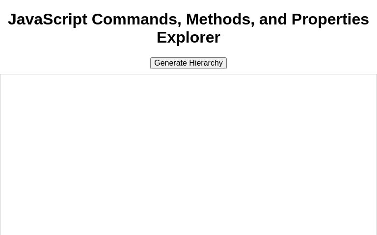 JavaScript Commands, Methods, and Properties Explorer ― Perchance Generator