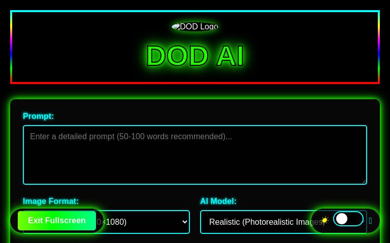 DOD AI ― Perchance Generator